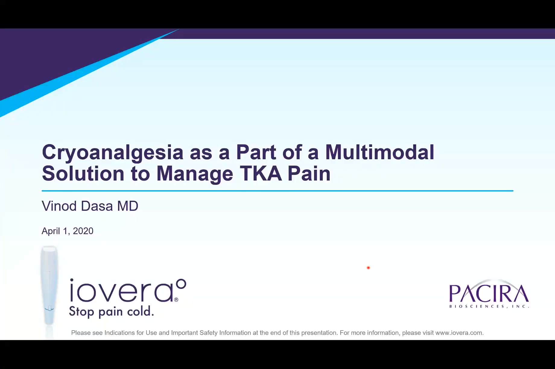 Cryoanalgesia as Part of Multimodal Solution to Manage TKA Pain | Doc ...